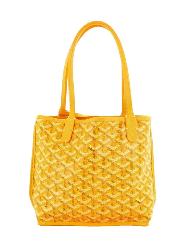 Goyard Anjou Reversible Tote Coated Canvas Mini - Yellow
