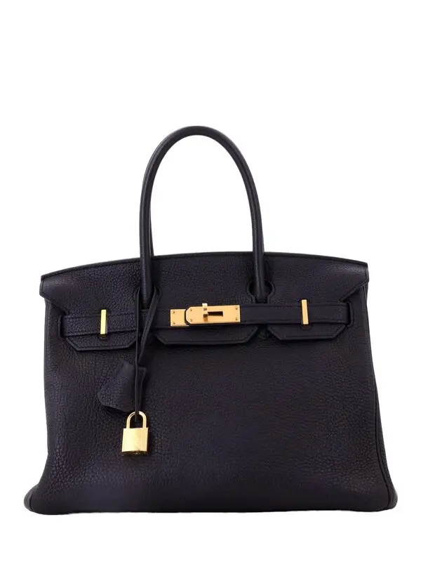 Hermès Birkin Handbag Black Togo With Gold Hardware 30 - Noir