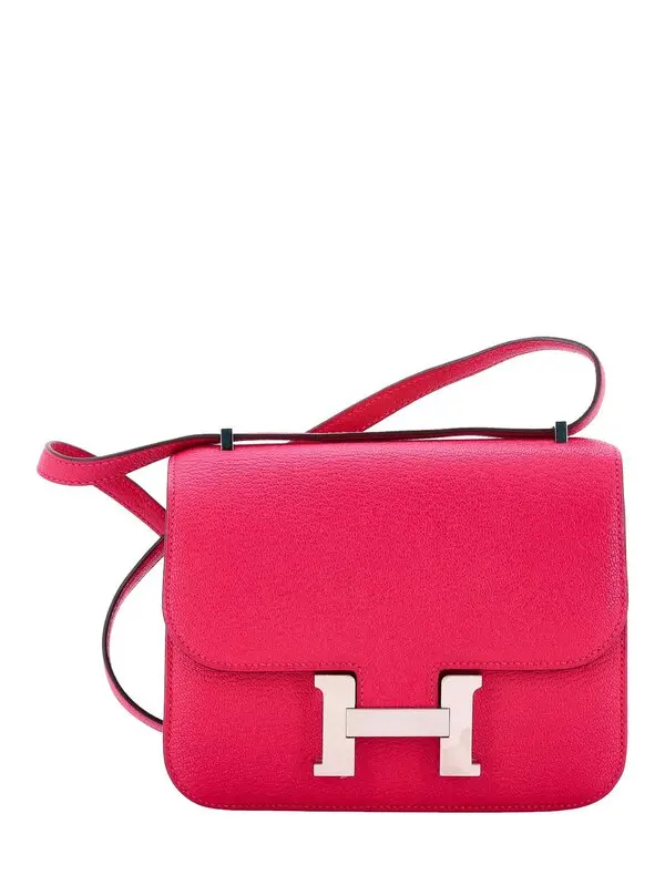 Hermès Constance Bag Chevre Mysore 18 - Framboise