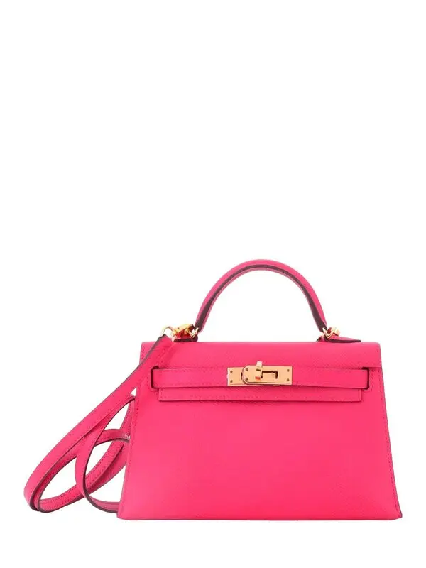 Hermès Kelly Mini Ii Bag Pink Epsom With Gold Hardware - Rose Extreme