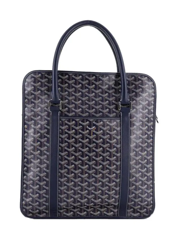 Goyard Bourgogne Bag Coated Canvas - Blue
