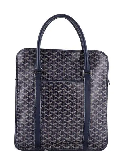 Goyard Bourgogne Bag Coated Canvas - Blue
