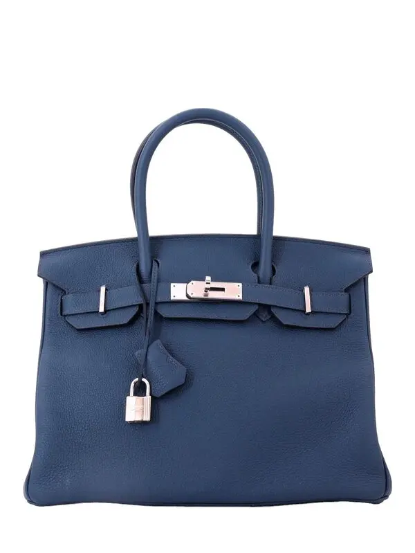 Hermès Birkin Handbag Blue Togo 30 - Bleu De Prusse