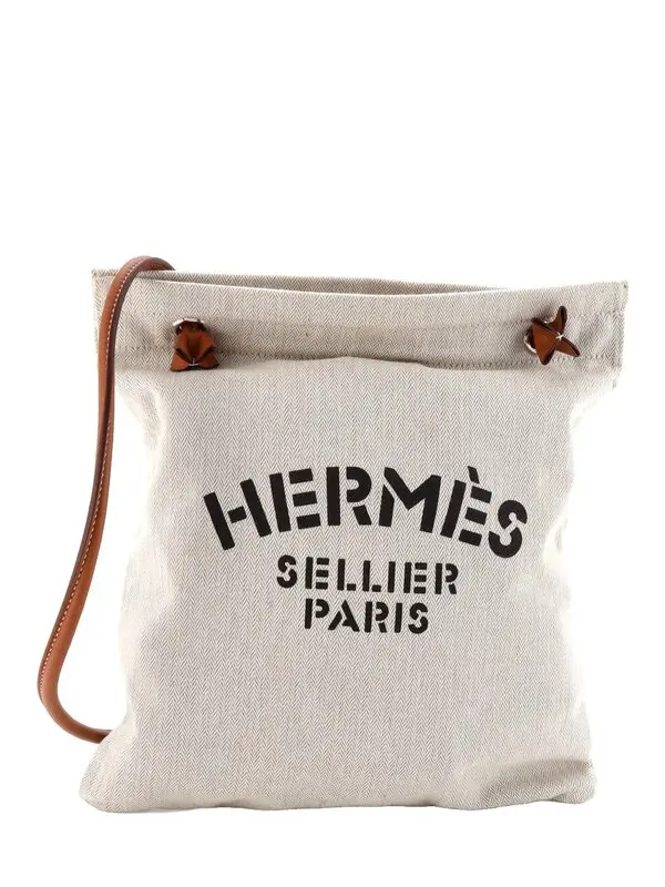 Hermès Aline Bag Toile Mm - Ecru
