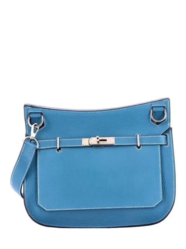 Hermès Jypsiere Bag Clemence 28 - Bleu Jean