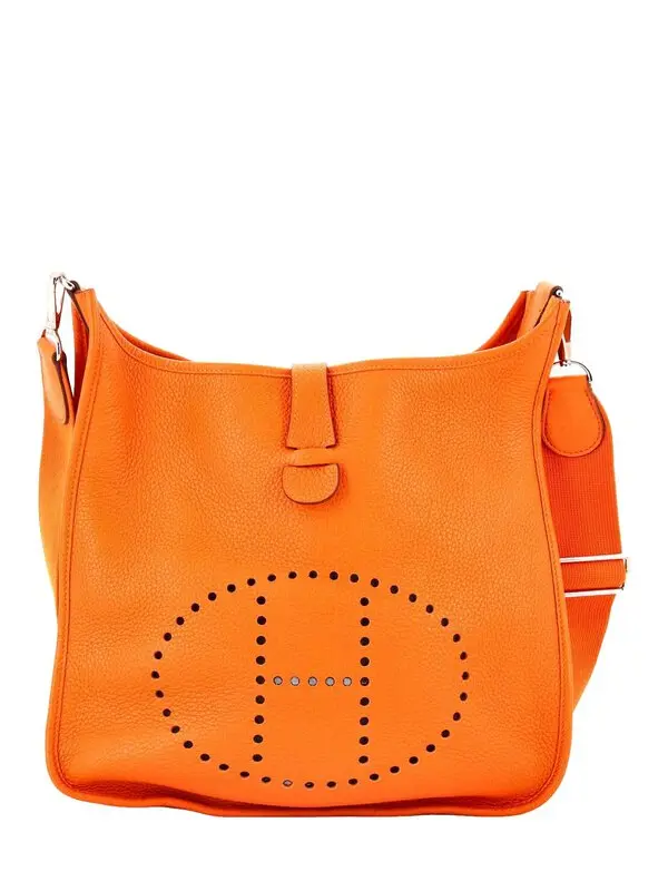 Hermès Evelyne Bag Gen Iii Clemence Gm - Orange H