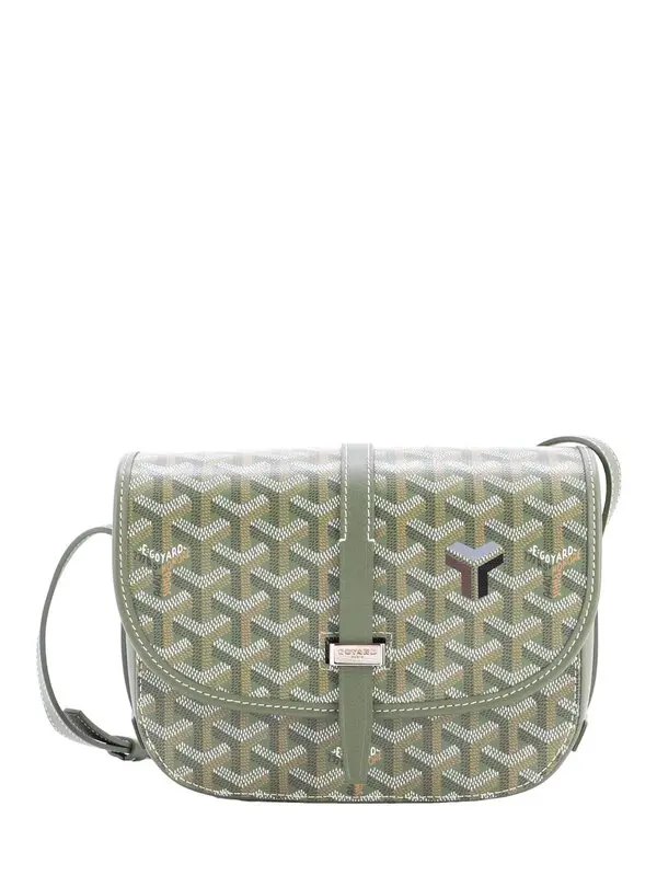 Goyard Belvedere Ii Messenger Bag Coated Canvas Pm - Green