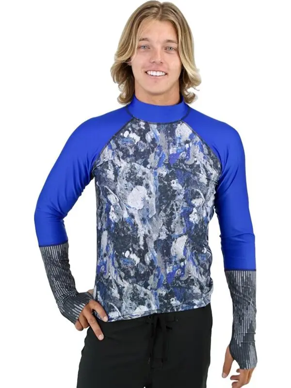 Tutublue Upf 50 Pullover Rash Guard Swim Top - Abstract Digital