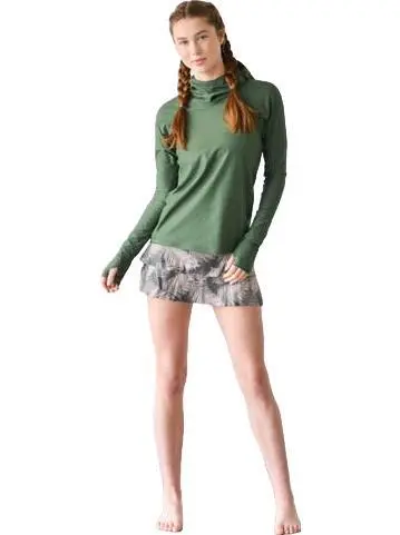 Tutublue Upf 50 Hooded Pullover Rash Guard Swim Top - Muted Olive Green