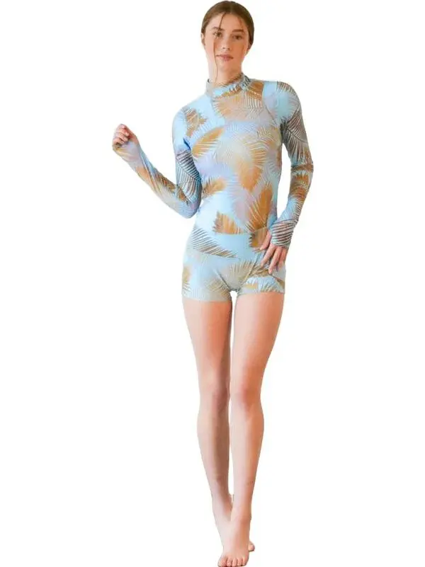 Tutublue Short One-piece Swimsuit Upf 50 - Icy Blue
