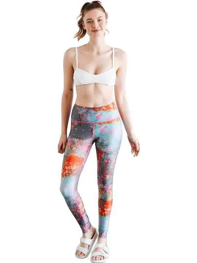 Tutublue Upf 50 Swim Leggings - Abstract Watercolor