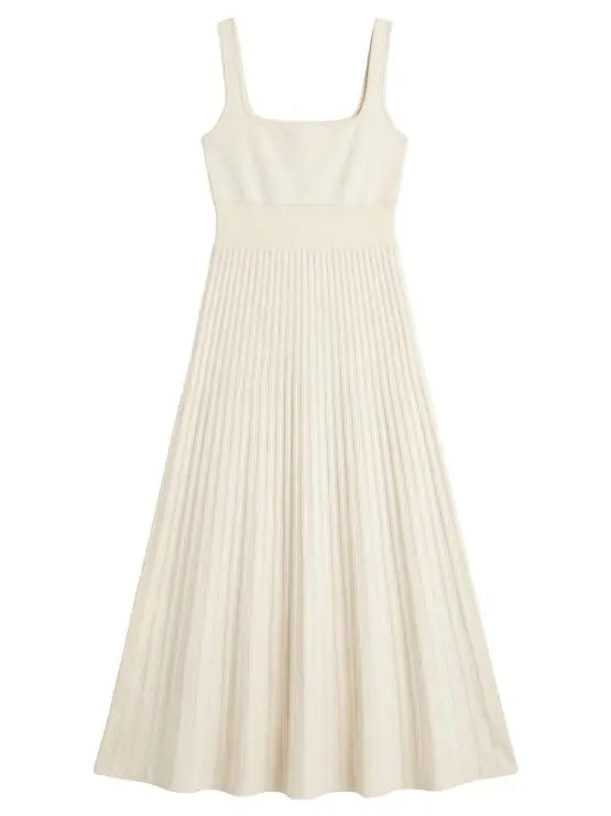 LOVE ALL TENNIS Knit Cocktail Dress - Ivory