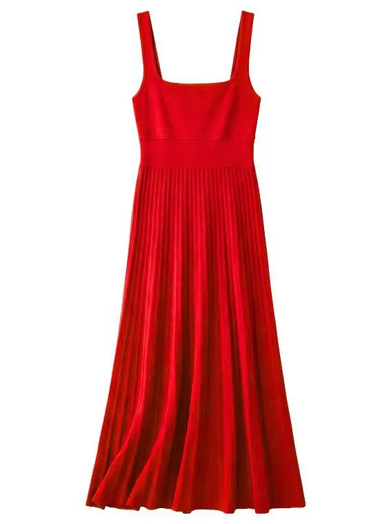 LOVE ALL TENNIS Knit Cocktail Dress - Red