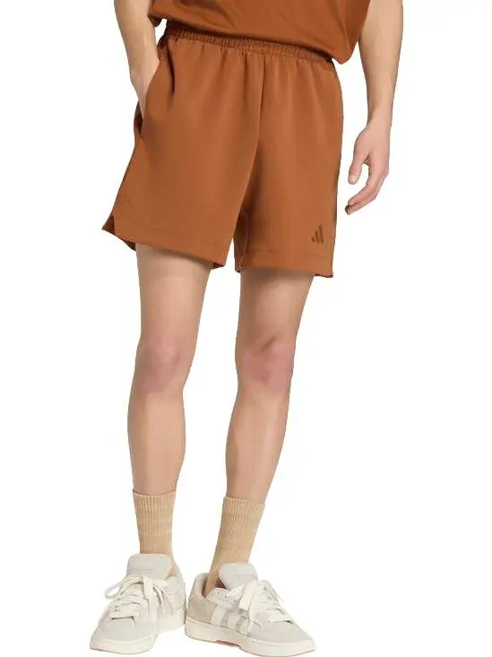Adidas Soft Lux Drawstring Shorts - Dusky Bronze