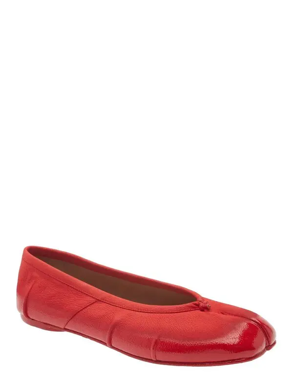MAISON MARGIELA Tabi Ballet Flat - Red