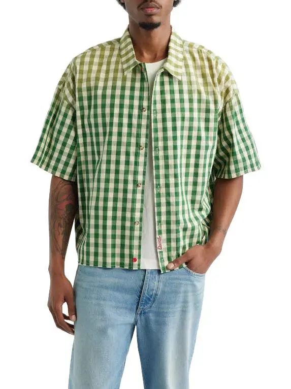 ELWOOD The General Button-up Shirt - Green Gingham