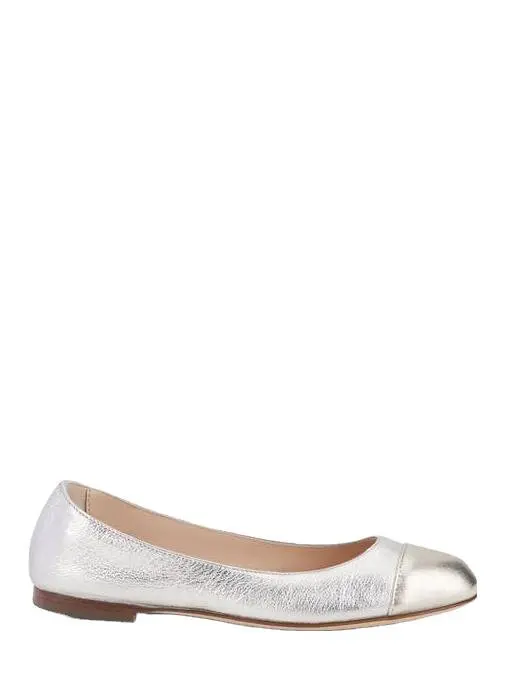 14TH & UNION Milly Bicolor Ballet Flat - Metallic Sandy Silver