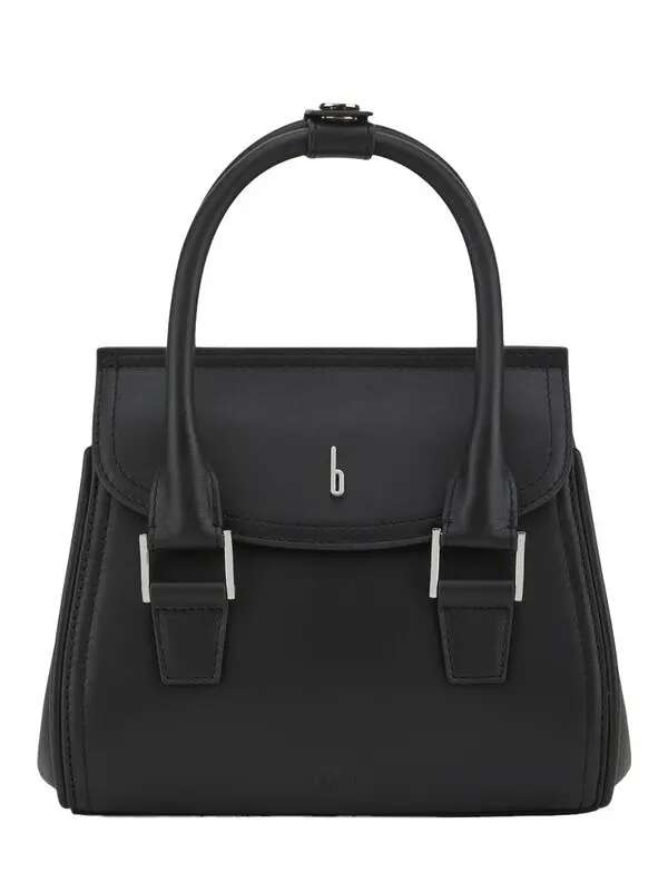 BEHNO Mini Coco Leather Satchel - Black