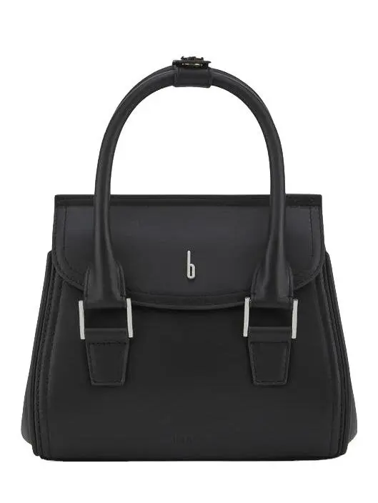 BEHNO Mini Coco Leather Satchel - Black