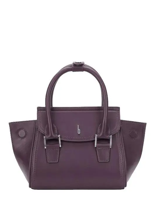 BEHNO Mini Coco Leather Satchel - Cherry