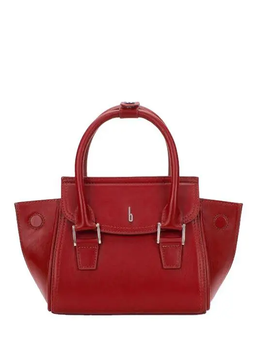 BEHNO Mini Coco Leather Satchel - Red
