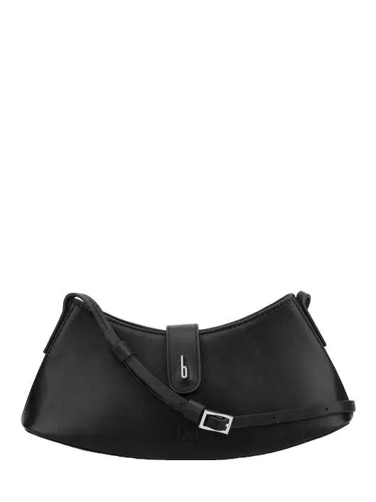 BEHNO Mini Ruth Leather Crossbody Bag - Black