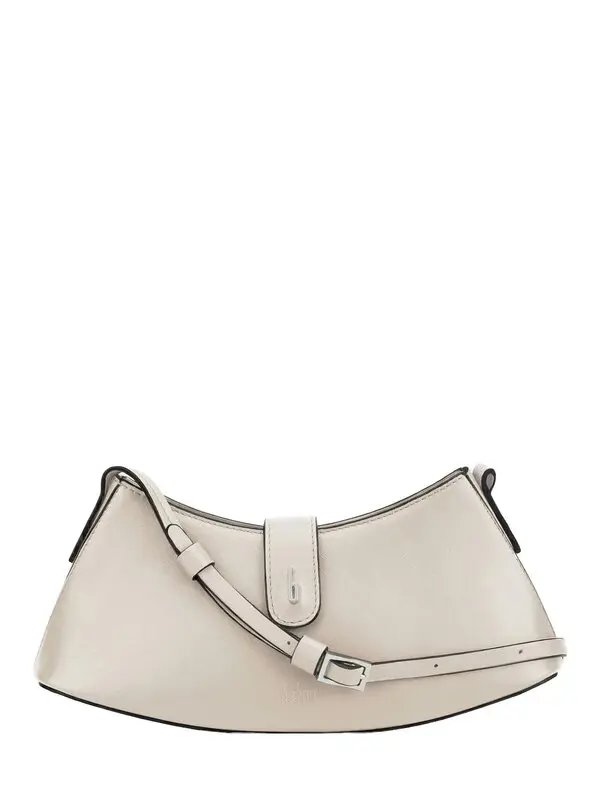 BEHNO Mini Ruth Leather Shoulder Bag - Ecru