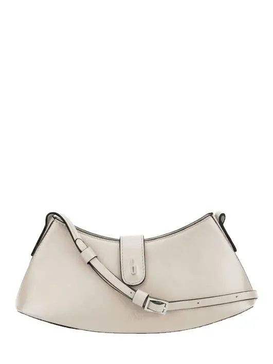 BEHNO Mini Ruth Leather Crossbody Bag - Ecru