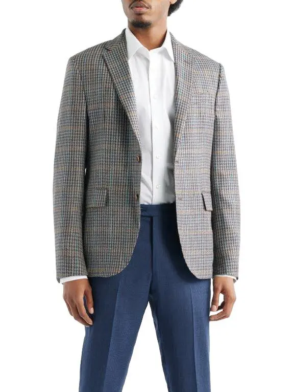 Zanella Treviso Wool & Silk Sport Coat - Blue