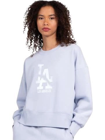 STARTER Los Angeles Dodgers Fleece Sweatshirt - Light Blue