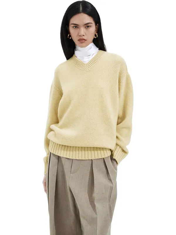 Bottega Veneta Cashmere Twisted Sweater - Butter