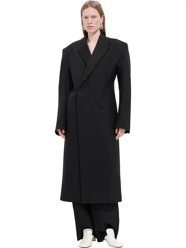 Bottega Veneta Splittable Wool And Mohair Coat - Double Black