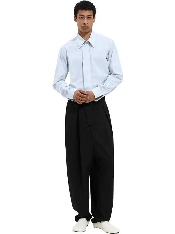 Bottega Veneta Light Wool Twill Pants - Double Black