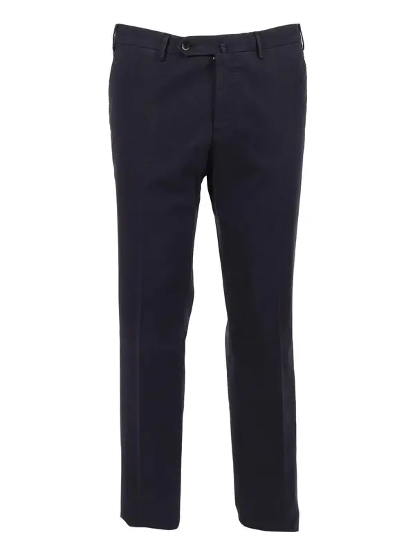 PT TORINO Slim Flat Front Trousers - Blu