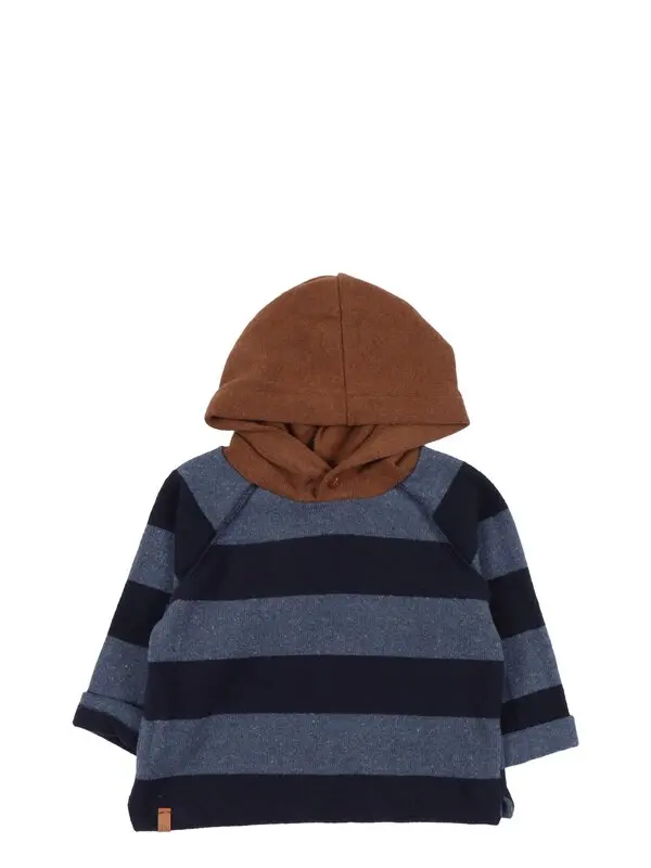 ONE MORE IN THE FAMILY Hooded Sweater - Blu