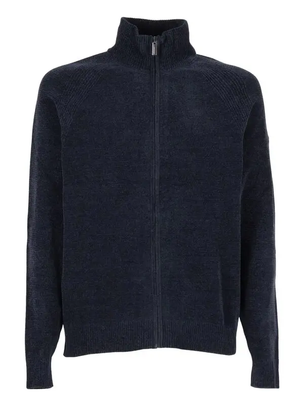 RRD Velvet Full Zip Knit - Blu