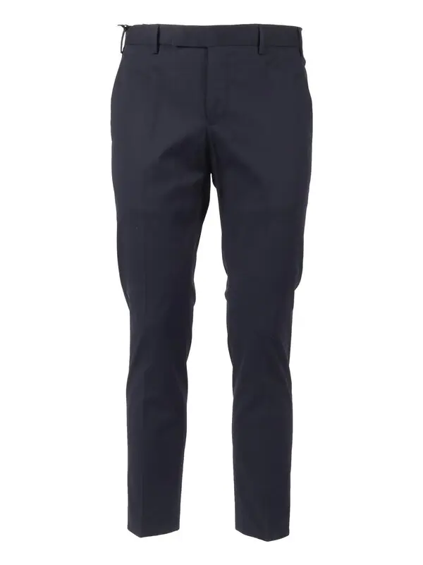 PT TORINO Flat Front Trousers - Blu