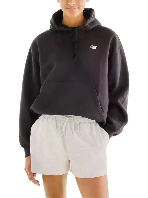 NEW BALANCE Kangaroo-pocket Hoodie - Black