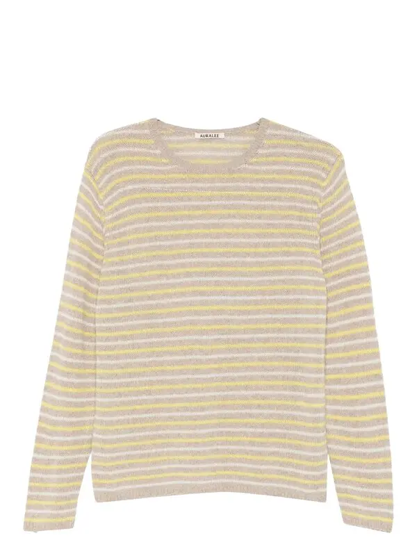 Auralee Cashmere Pullover - Yellow