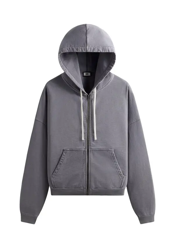 Kith Brushed Terry Braxton Zip Hoodie - Black