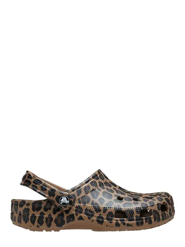 CROCS Classic Clog In Leopard Print - Brown