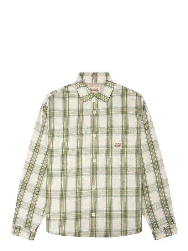 StÜssy Lau Plaid Shirt - White