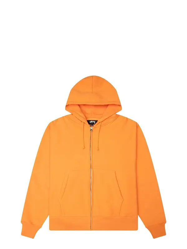 StÜssy Basic Diamond Zip Hoodie - Orange