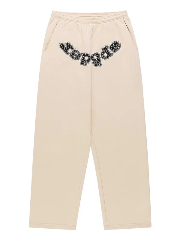 SP5DER Mixed Stone Og Logo Sweatpant - Cream