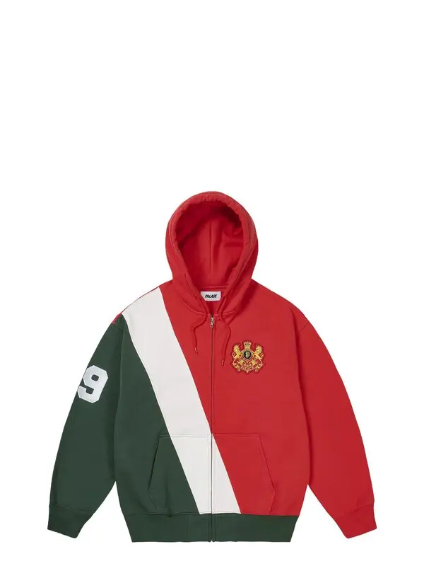 PALACE Established Zip Hood - Red