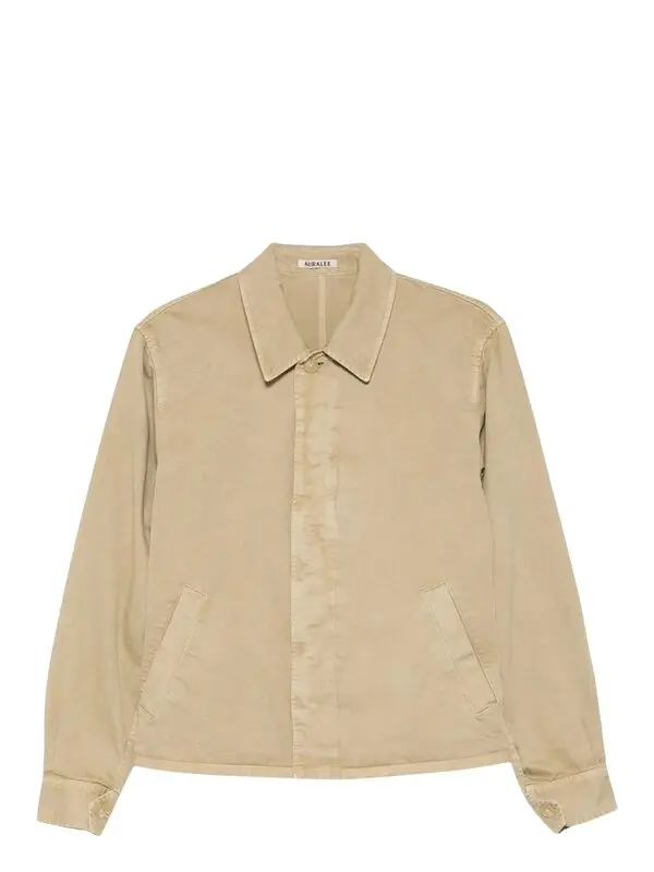 Auralee Garment Dyed Finx Chino Blouson - Tan