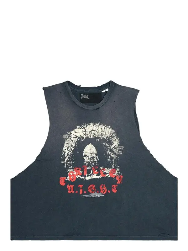 PALY HOLLYWOOD Thriller Night Cut Off T-shirt - Black