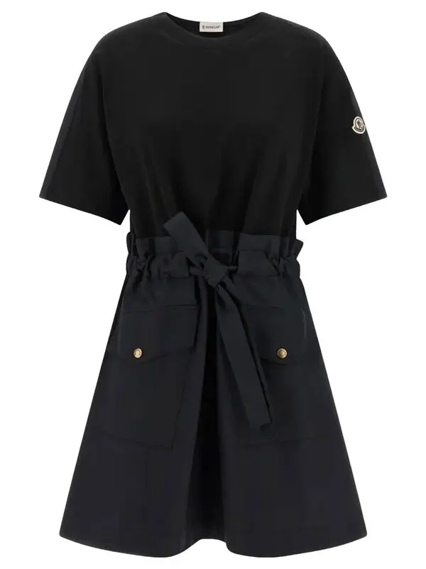 Moncler Belted Mini Dress - Black