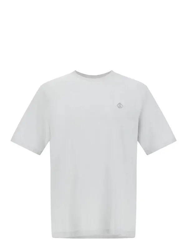 Herno Embroidered Logo Jersey T-shirt - Grey