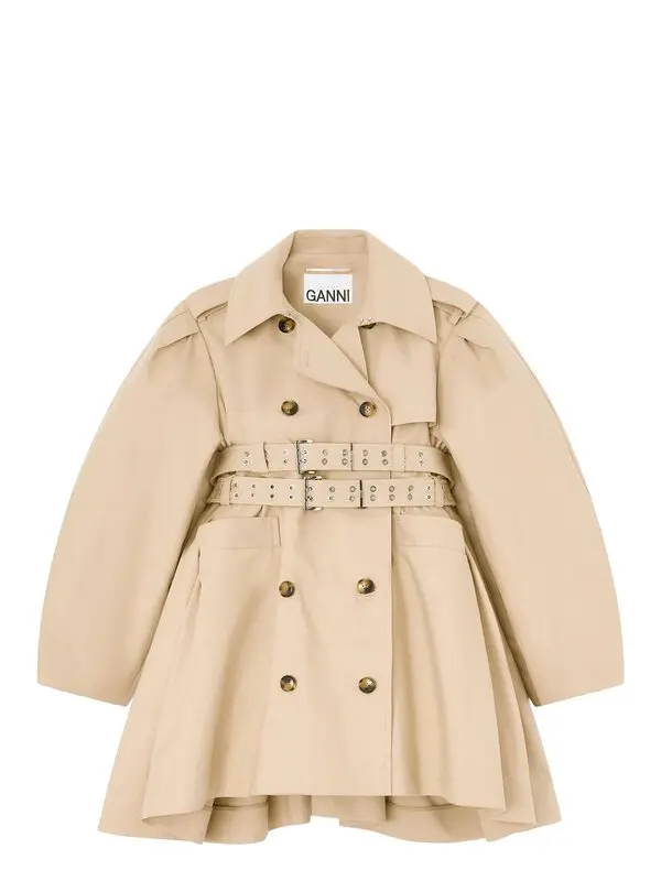 GANNI Trench Coat - Warm Sand